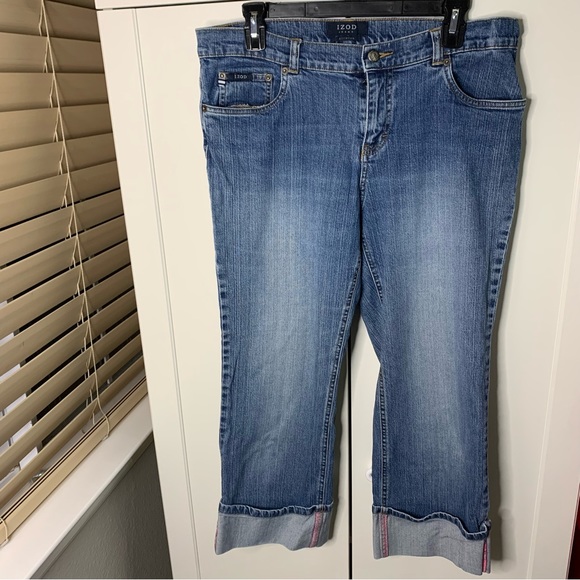 Izod | Jeans | Womens Izod Ankle Cuffed Denim Stretch Jeans | Poshmark